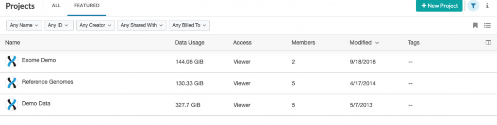 DNAnexus Navigation and UI Changes - Inside DNAnexus