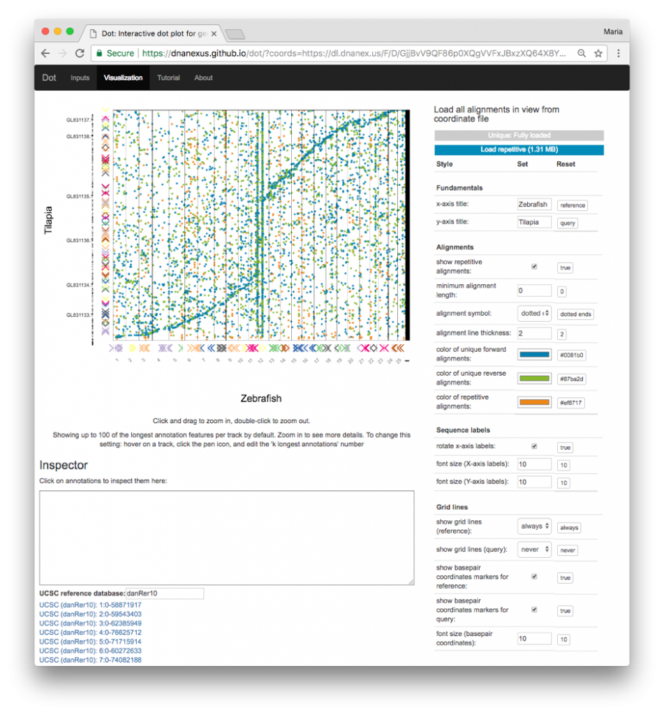 Dot: An Interactive Dot Plot Viewer for Comparative Genomics - Inside ...